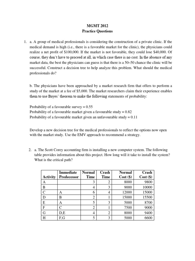 MGMT 2012 Practice Questions 2023 | PDF | Regression Analysis | Coefficient Of Determination