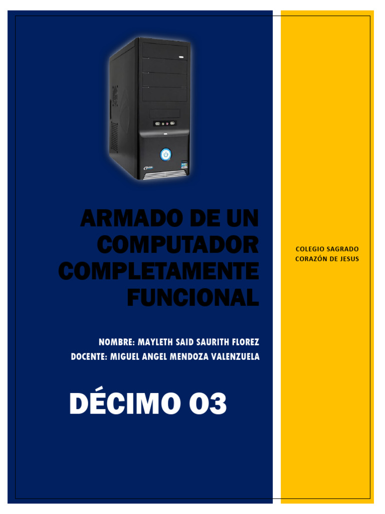 ARMADO COMPUTADOR | PDF | Hardware de la computadora | Microprocesador