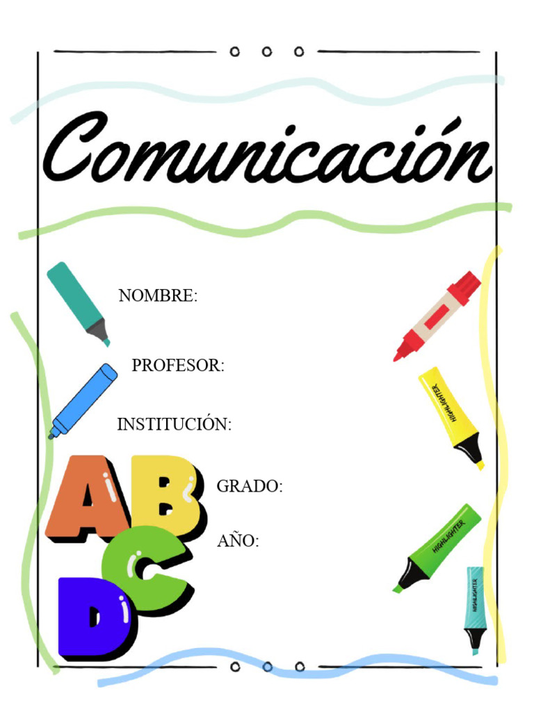 Caratulas de Comunicacion Primaria | PDF