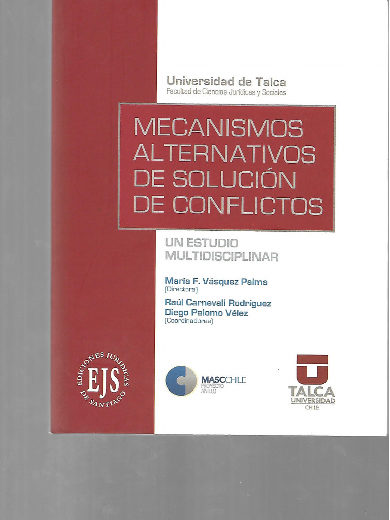 Libro Mecanismos Alternativos De Solucion De Conflictos Pdf 9155