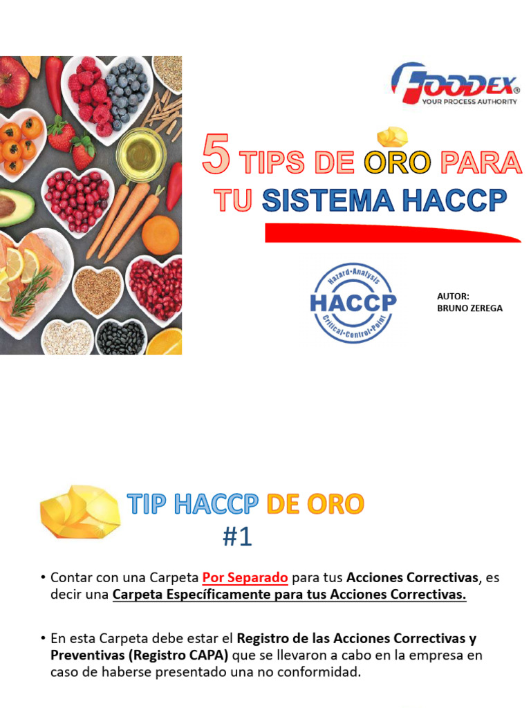 5 Tips Clave Haccp | PDF