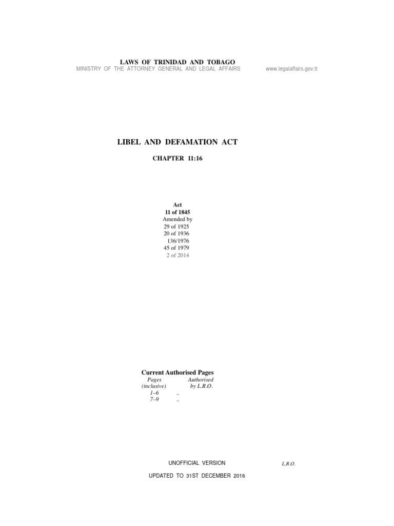 libel | PDF | Defamation | Plea