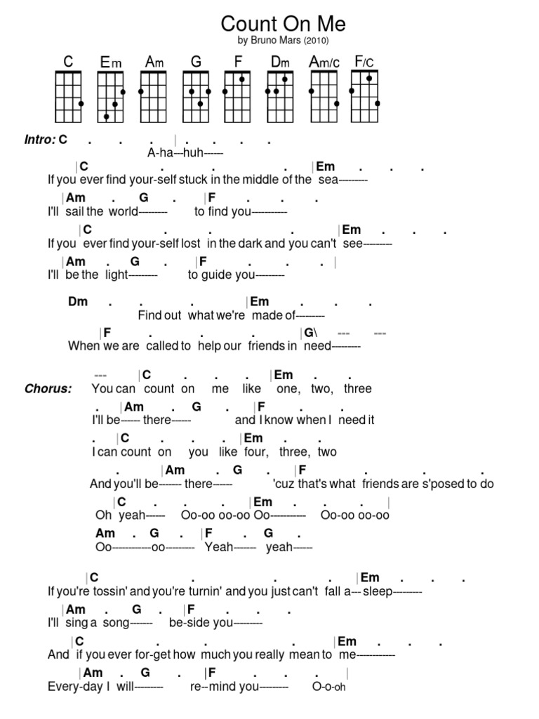 Count On Me | PDF