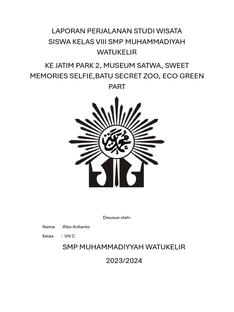 Dokumen Studytour Riko | PDF