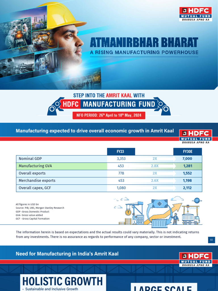 NFO Presentation - HDFC Manufacturing Fund - April 2024 | PDF ...