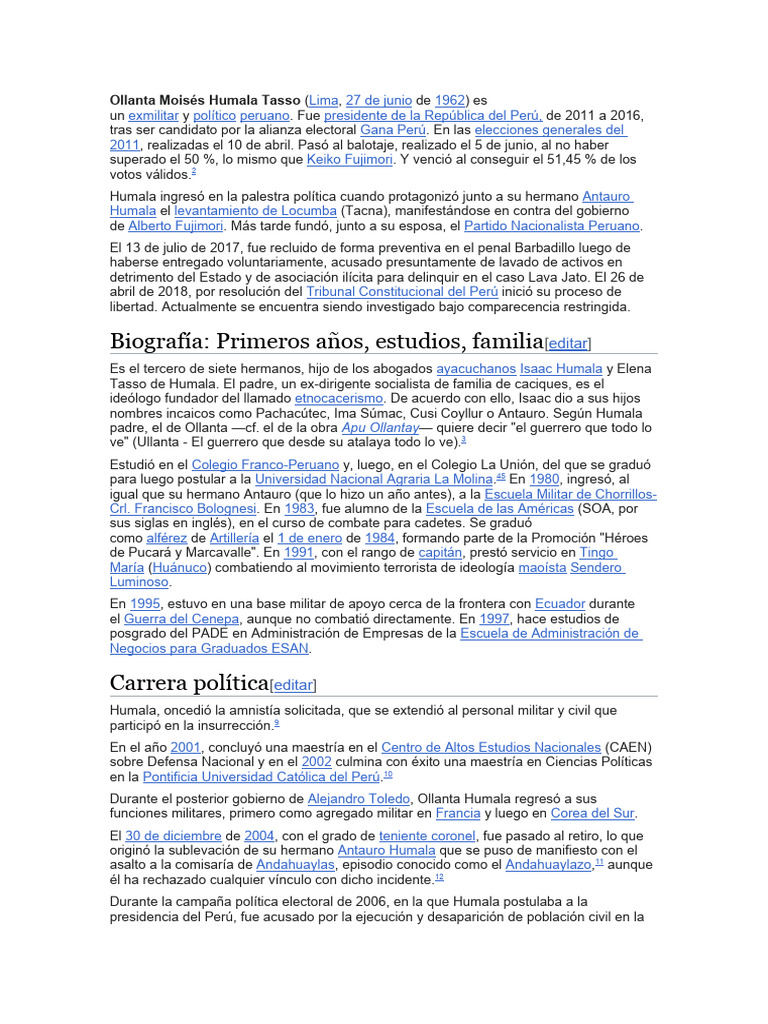 Ollanta Moisés Humala Tasso32 | PDF | Gobierno | Perú
