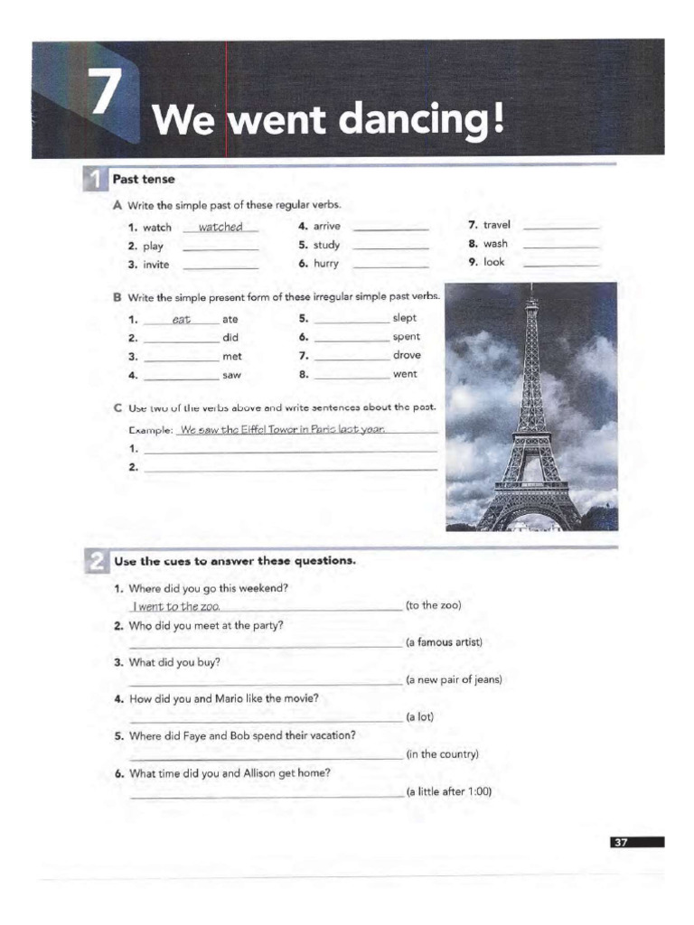 Workbook Unit 7 | PDF