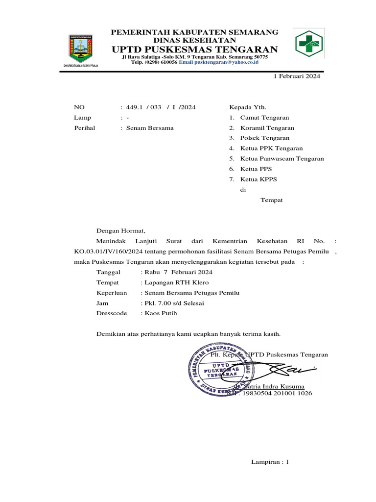 Undangan SEnam Bersama KPPS | PDF