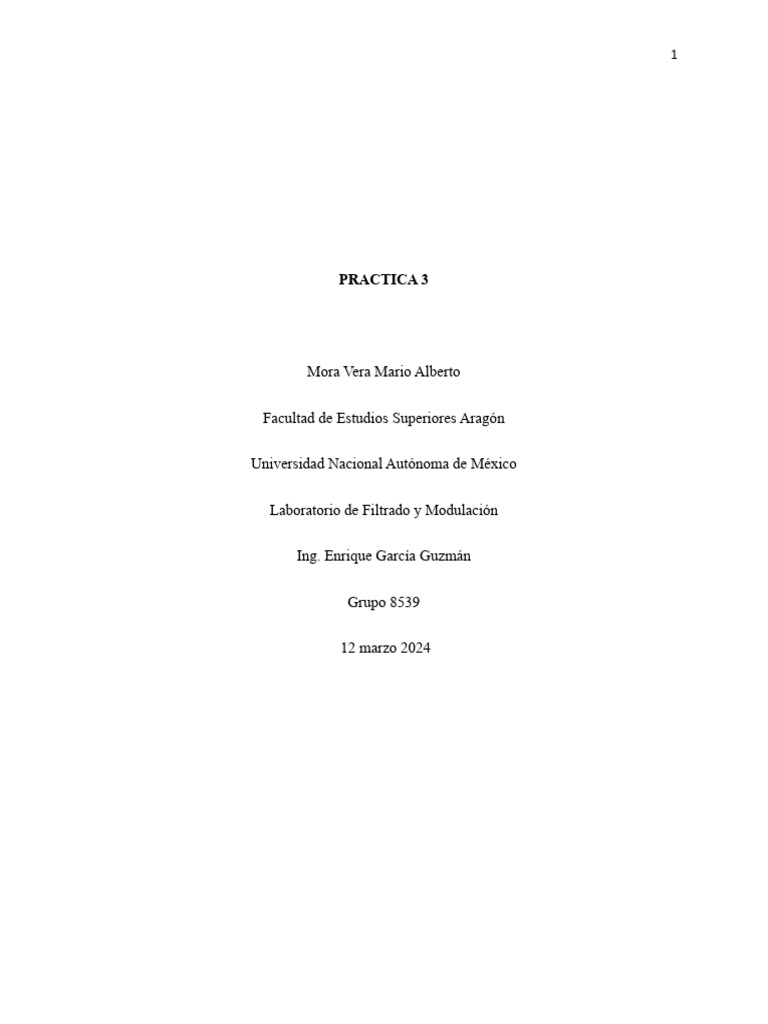 Practica3 LFyM 317303377 | PDF | Filtro electronico | Frecuencia