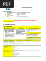 Sesion Uso de La Mayúscula y El Punto | PDF | Evaluación | Cognición