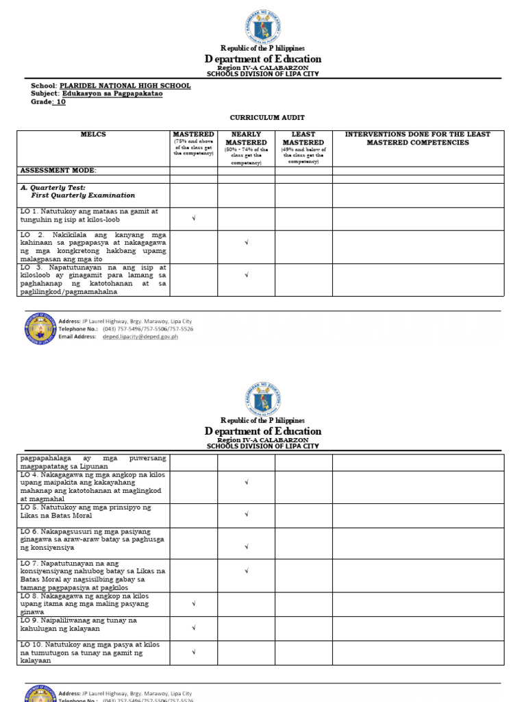 Ca Esp 10 Q1 | PDF