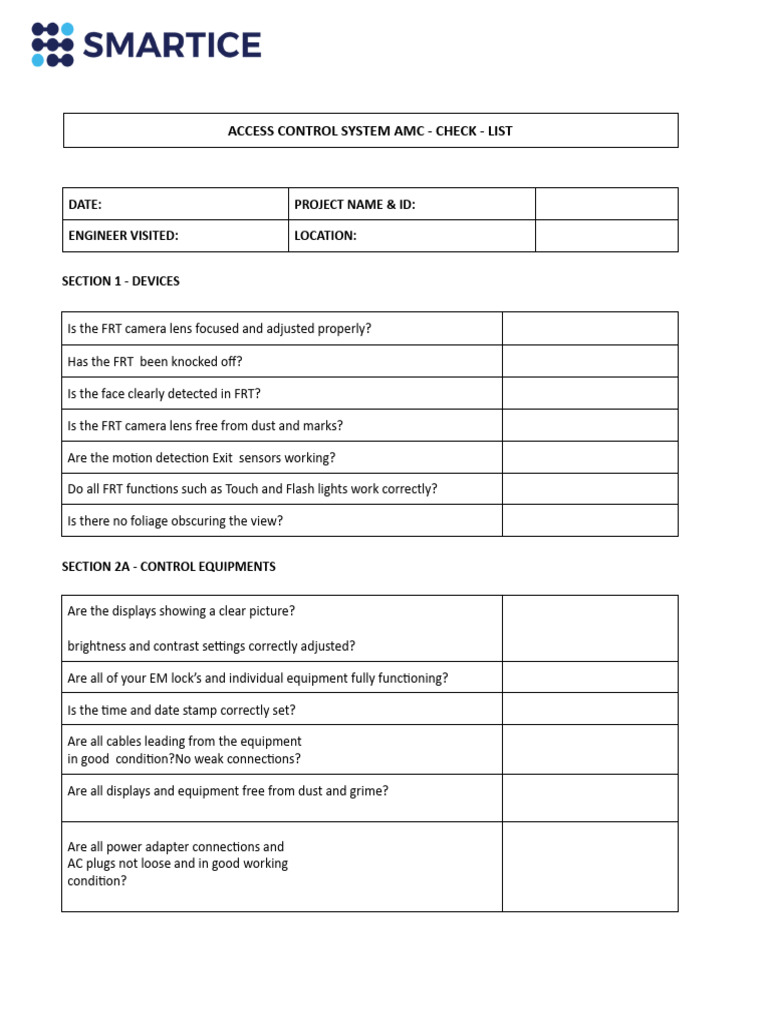 ACS AMC Checklist | PDF