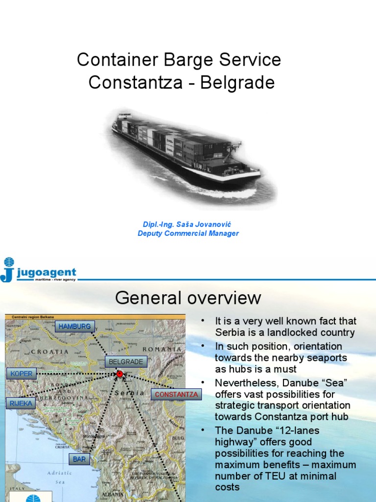 Container Barge Service Constanta - Belgrade (For Novi Sad Congress ...