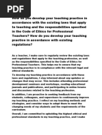 Teacher Reflection Form TRF 2024 | PDF | Teachers | Learning