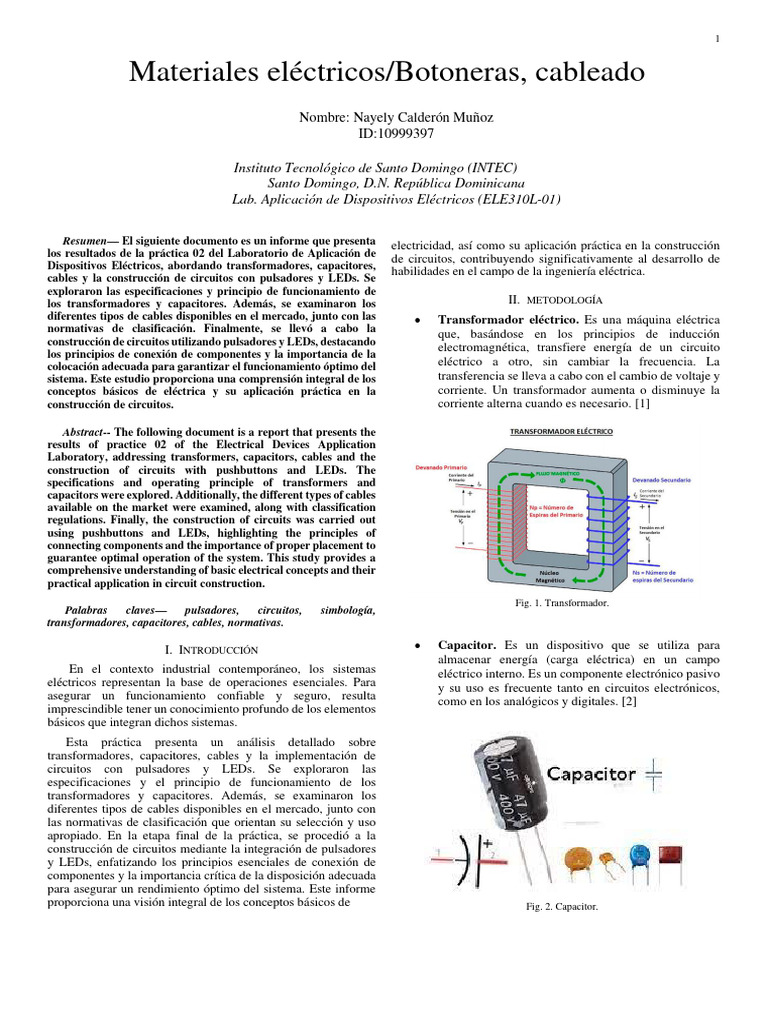 Práctica de Transformadores y Circuitos LED | PDF | Ingenieria Eléctrica | Corriente eléctrica