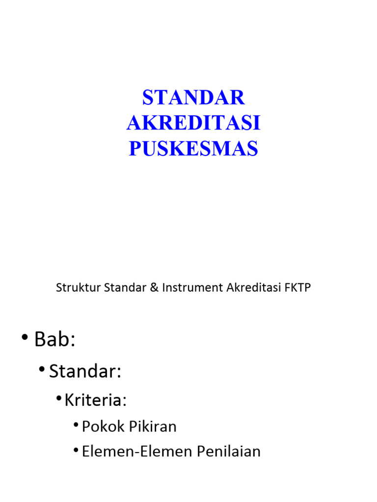 Ppt Standar Akreditasi | PDF