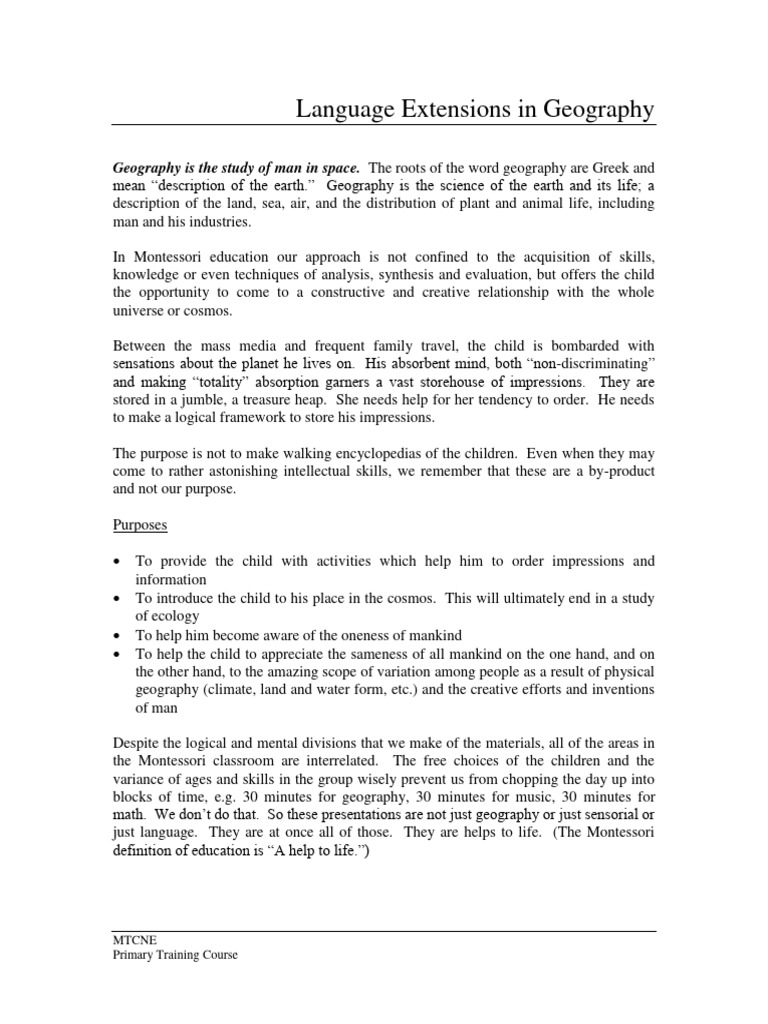 language extensions in geography | PDF | Geography | Map