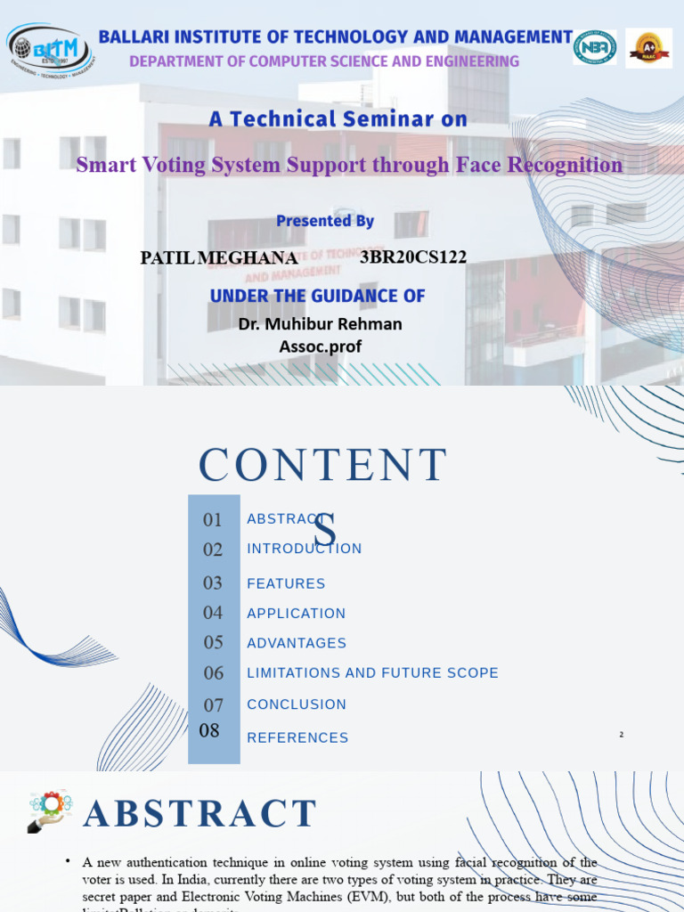 Seminar PPT 122 | PDF | Electronic Voting | Computer Security