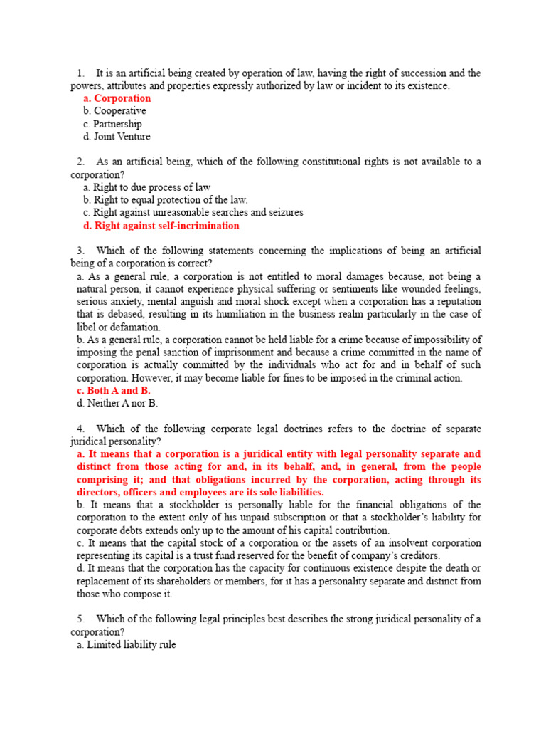 Understanding the Revised Corporation Code | PDF | Preferred Stock | Stocks