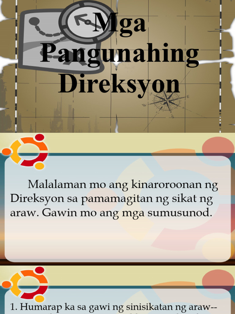 Mga Pangunahing at Sekondaryang Direksyon | PDF