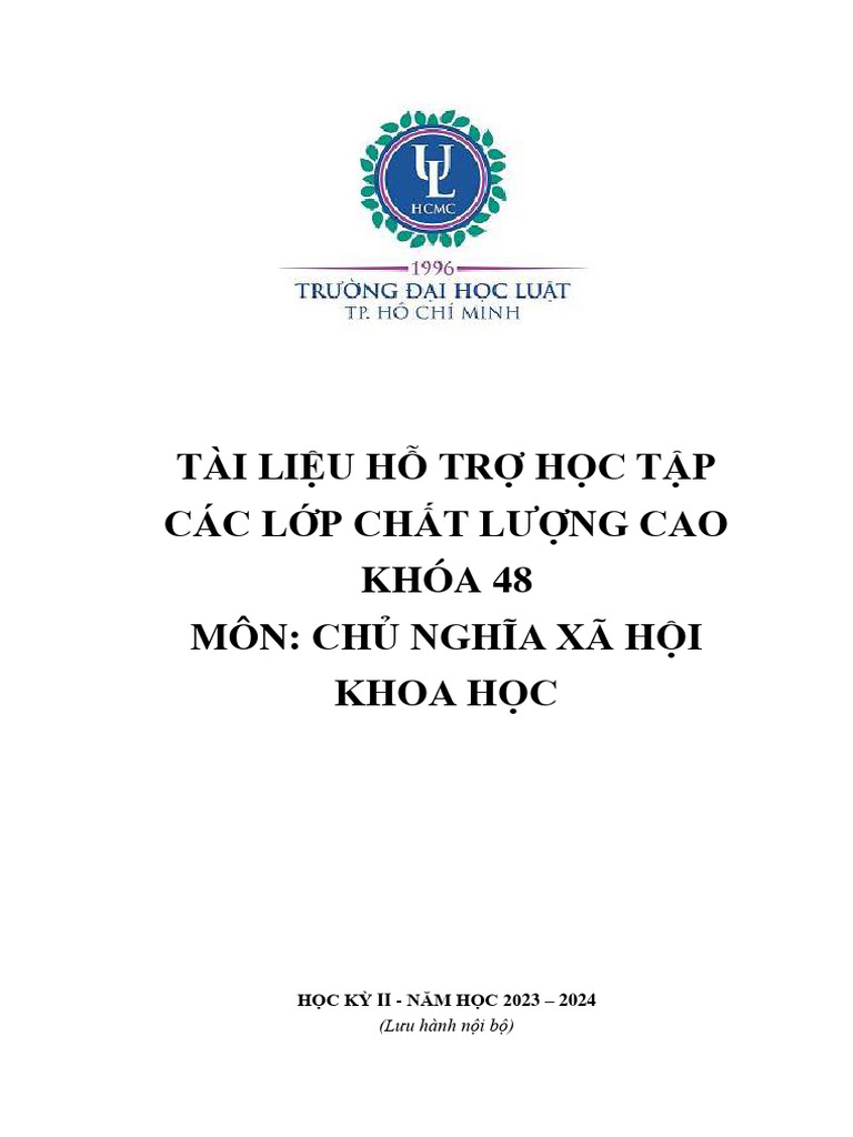 Tài liệu học tập Chu nghia xa hoi khoa hoc | PDF