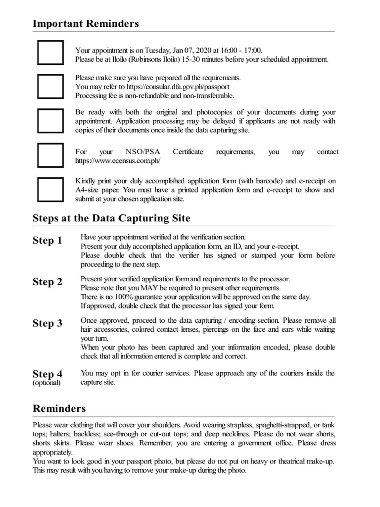 Important Reminders | PDF | Receipt | Cash