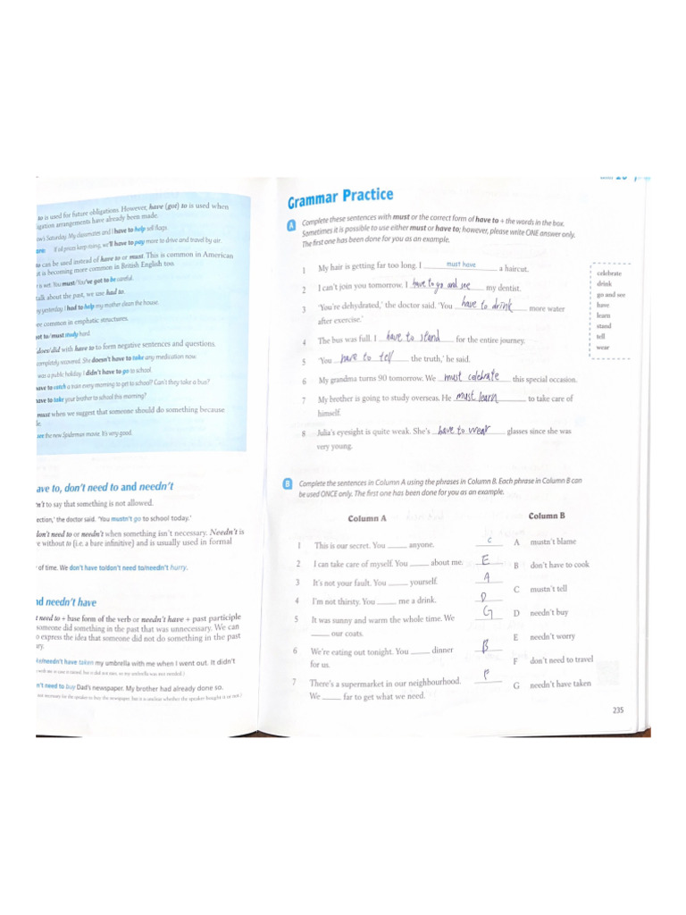 Grammar Practice | PDF