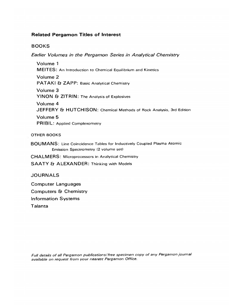 R. Belcher (Eds.) - Computers in Analytical Chemistry-Pergamon Press ...