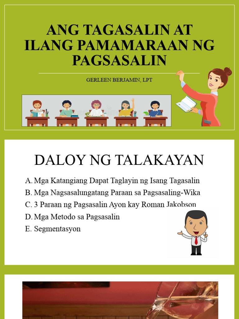 Ika 3 4 Na Linggo Ang Tagasalin at Ilang Pamamaraan NG Pagsasalin | PDF