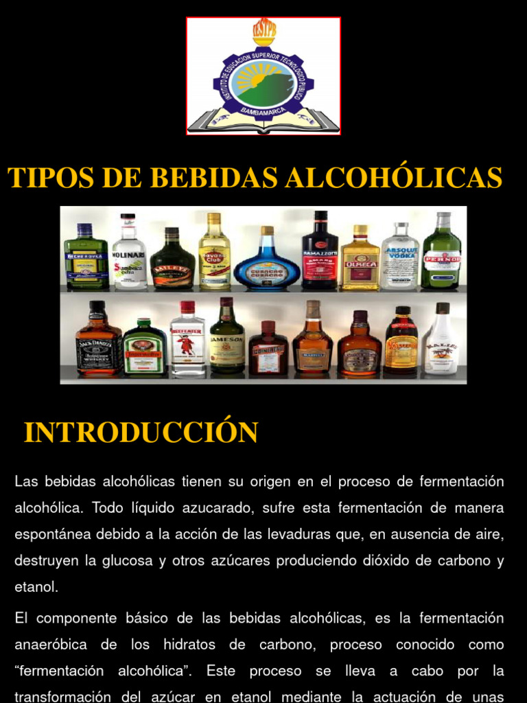 Tema 1. Tipos de Bebidas Alcoholicas. | PDF | Bebida | Bebidas alcohólicas