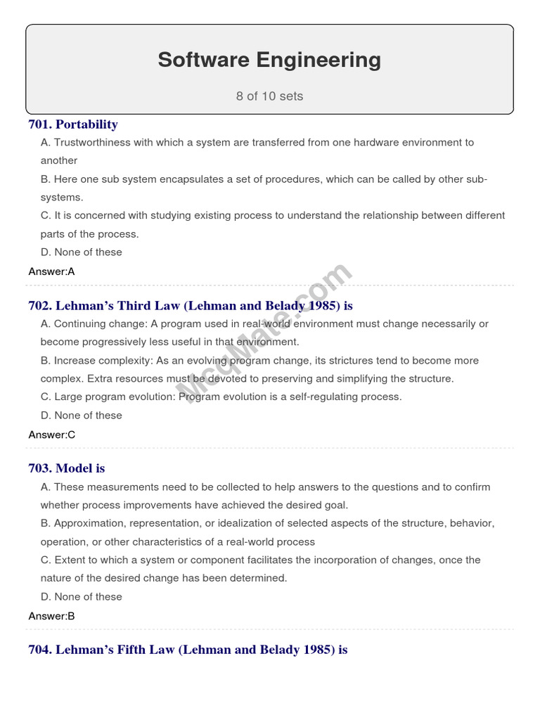 Software-Engineering (Set 8) | Download Free PDF | Software Development Process | System