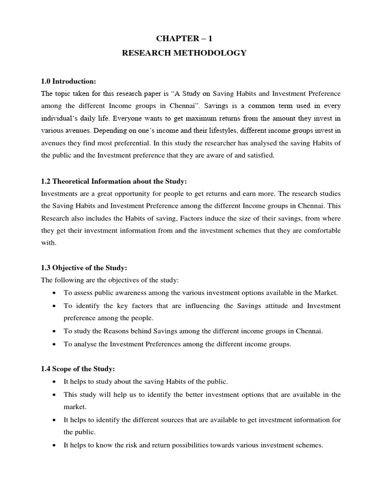 Chapter 1 Rough | PDF | Sampling (Statistics) | Methodology