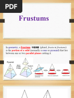 Frustrums Questions MME | PDF | Elementary Geometry | Geometric Shapes