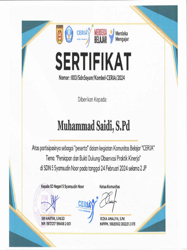 Saidi Obser | PDF Saidi Obser | PDF