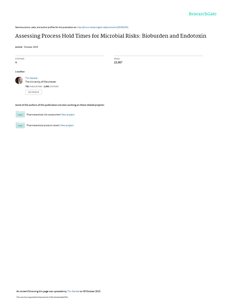 Holdtimes A | PDF | Bacteria | Life Sciences