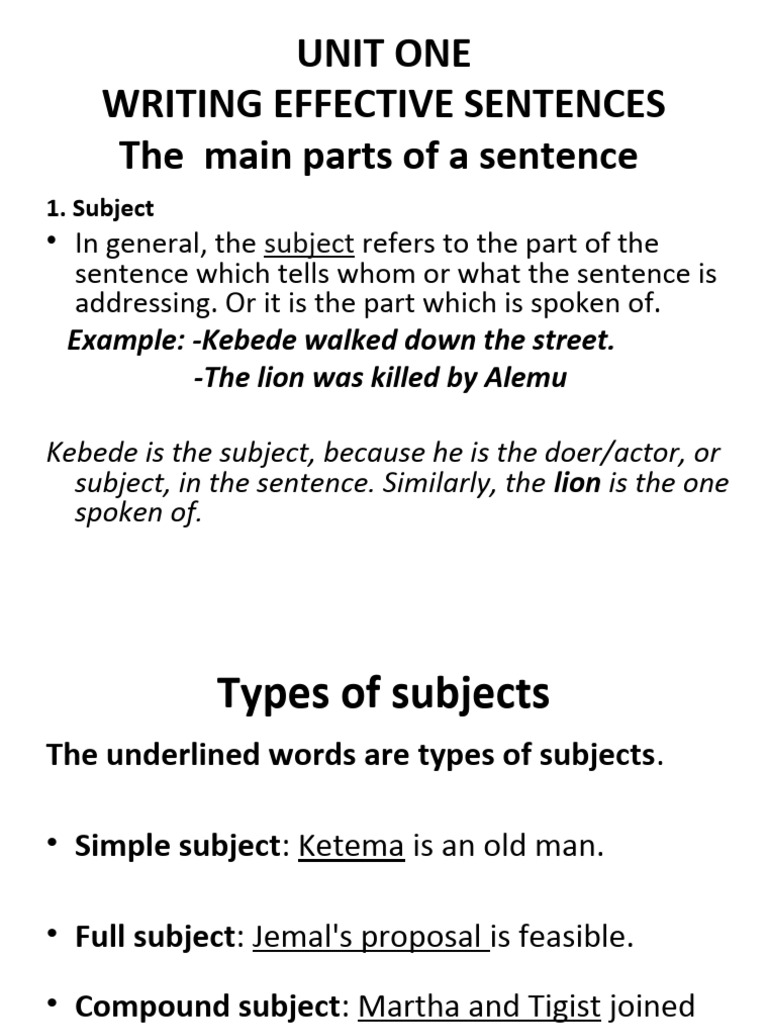 Writing Effective Sentences | PDF | Grammatical Number | Clause