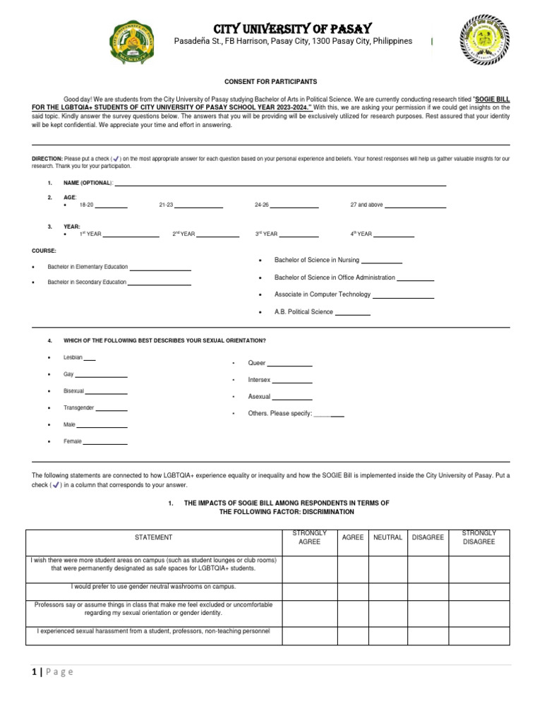 FINAL-QUESTIONNAIRE_Lgbtq+ | PDF | LGBTQIA+ Studies | Lgbt