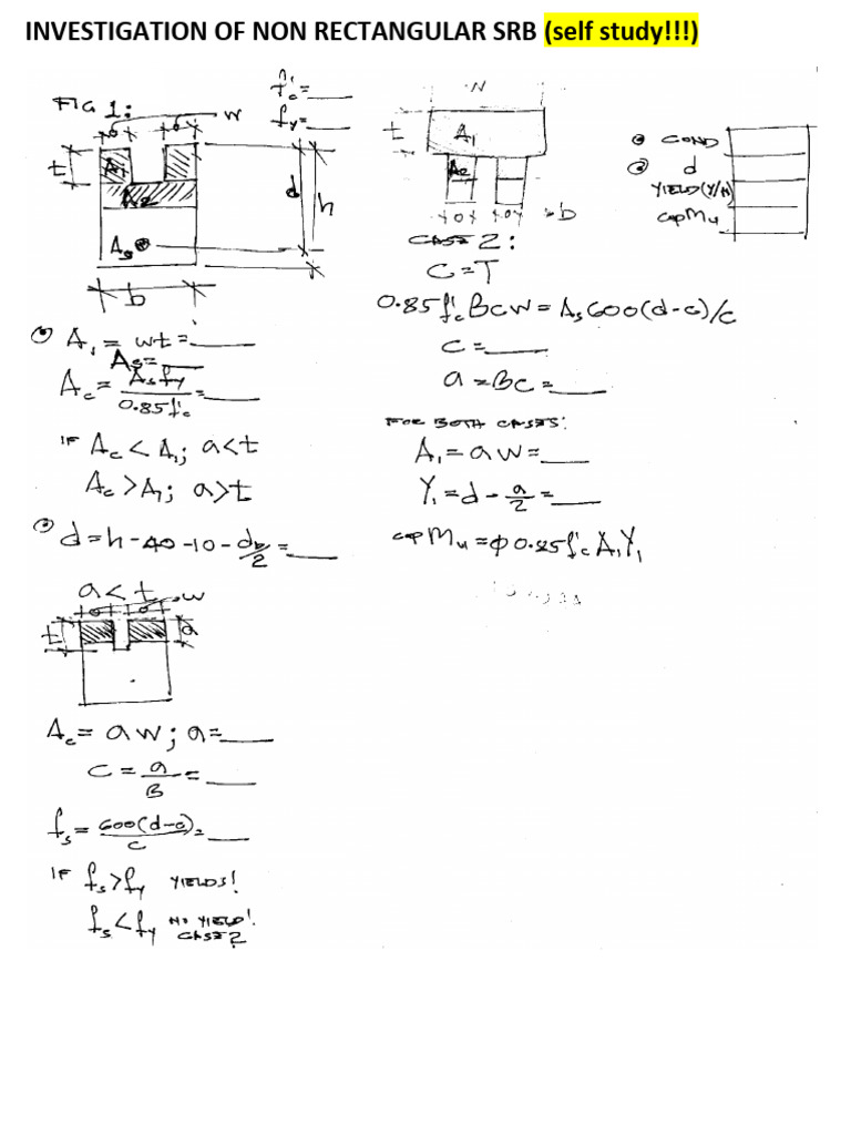 Non-Rectangular Beam Investigations | PDF