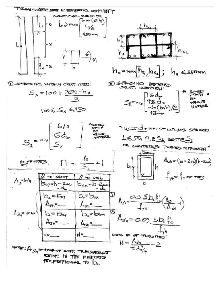 Lecture 2 Transverse Reinforcement | PDF