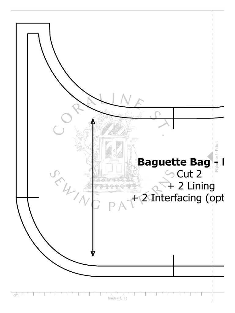 Baguette Bag Mini Free Pattern A4 | PDF