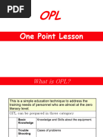 OPL One Point Lesson 1685582786 | PDF | Information | Knowledge