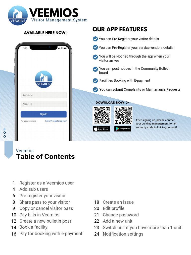Veemios Resident Guide v4 | PDF | Login | User (Computing)