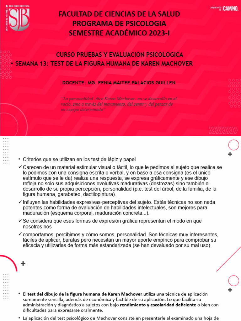 Test de Machover: Proyección Personal | PDF | Las emociones | Sicología