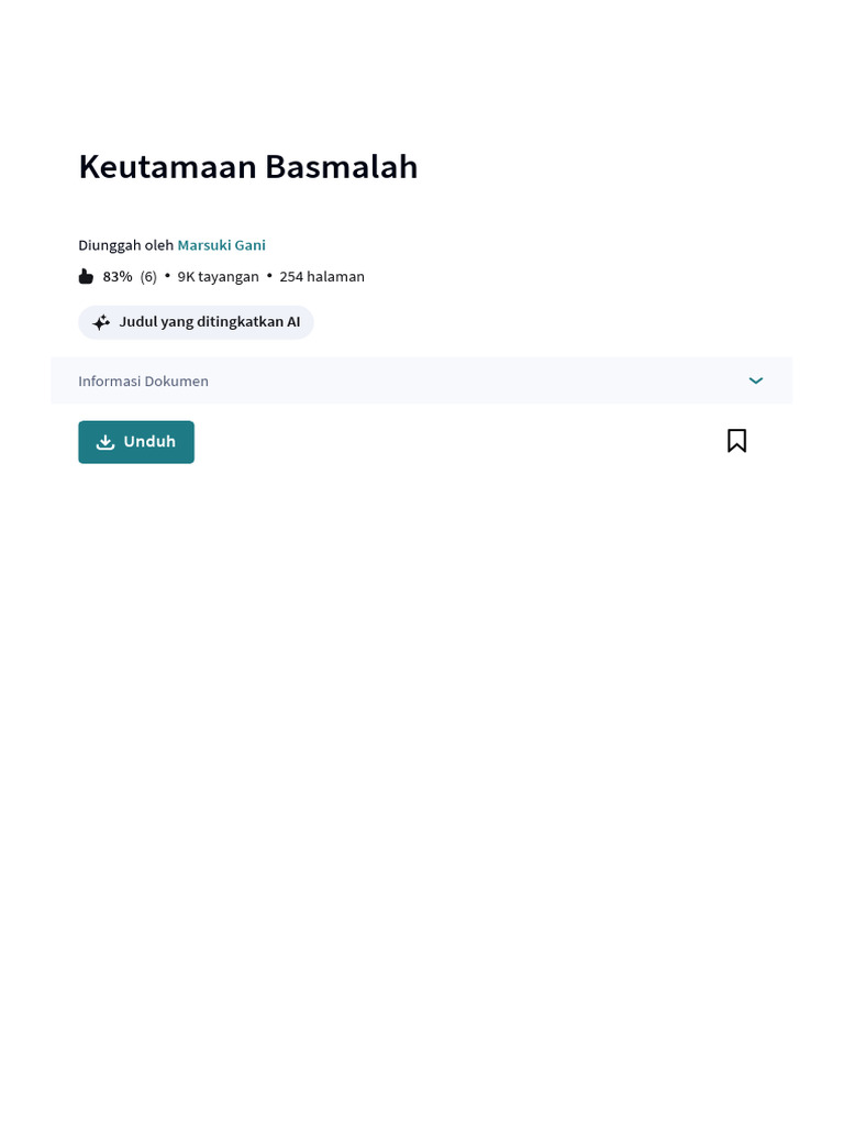 Keutamaan Basmalah - PDF | PDF