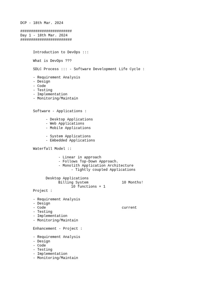 DevOps Intro | PDF | Software Development Process | Software Engineering