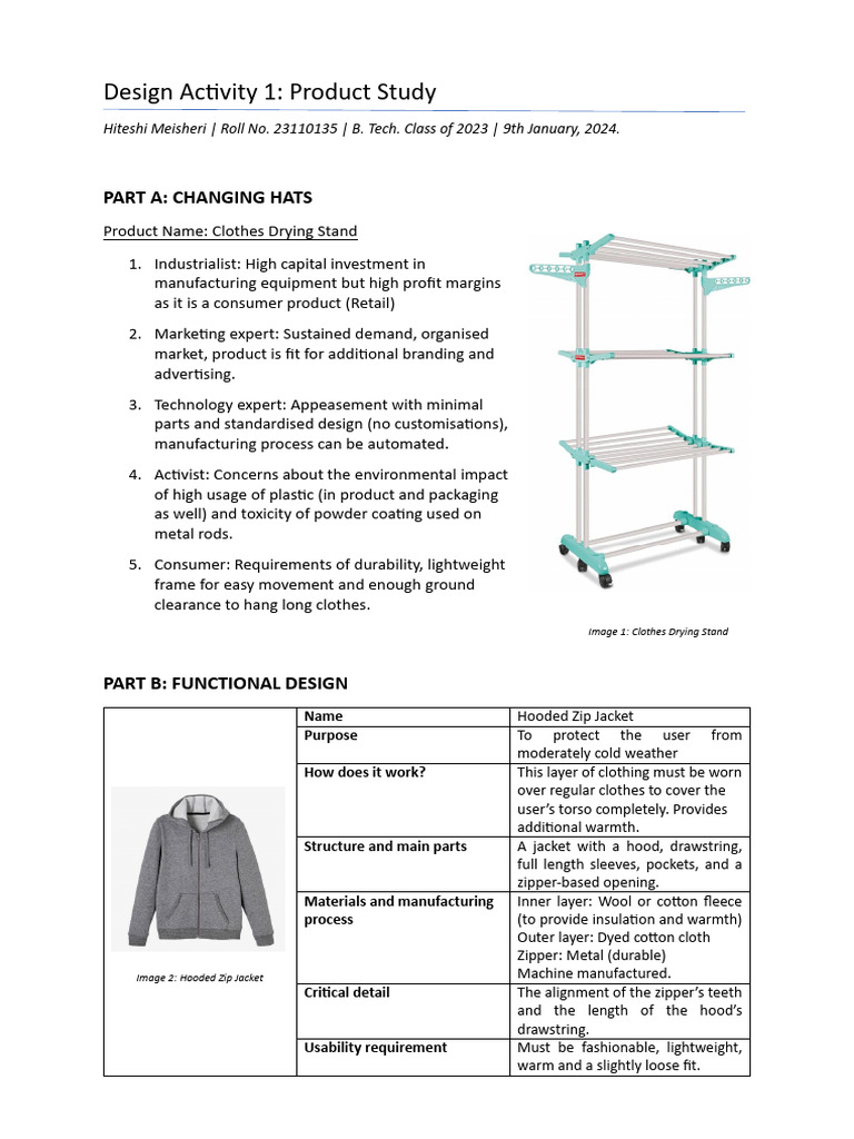 Product Design Analysis | PDF | Clothing | Product (Business)