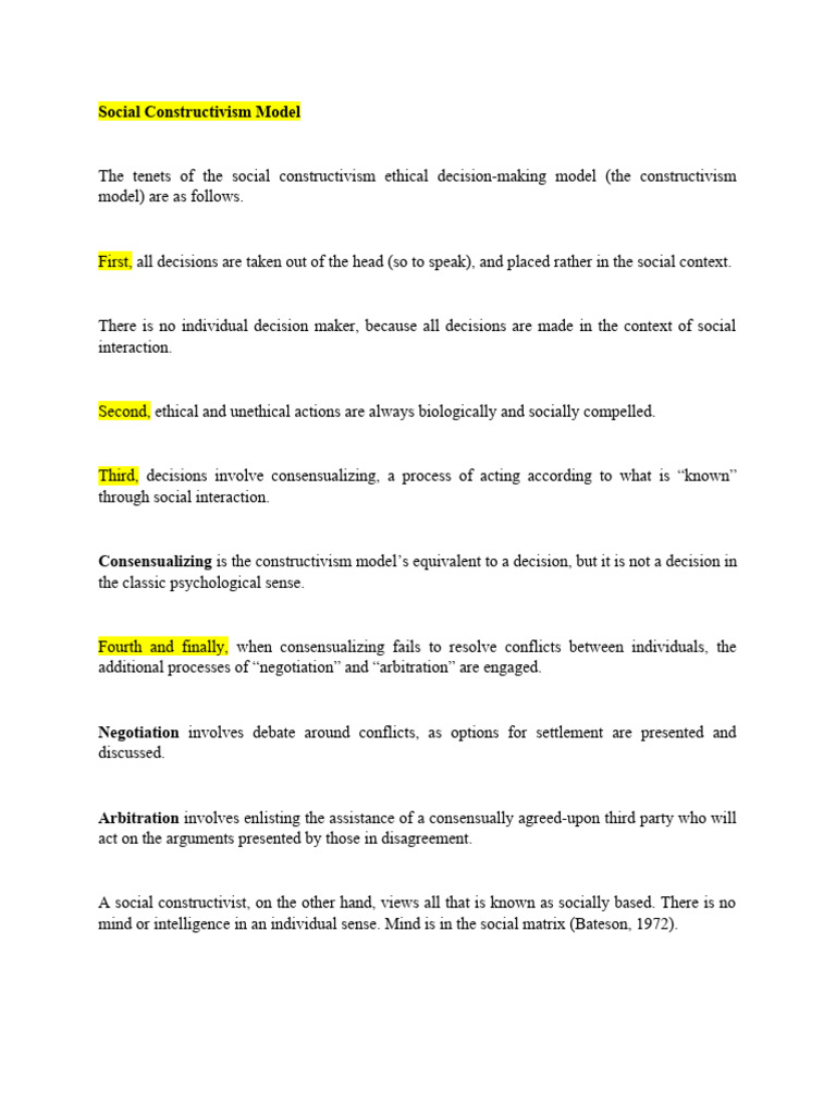 Moral Issue Report | PDF | Constructivism (Philosophy Of Education ...