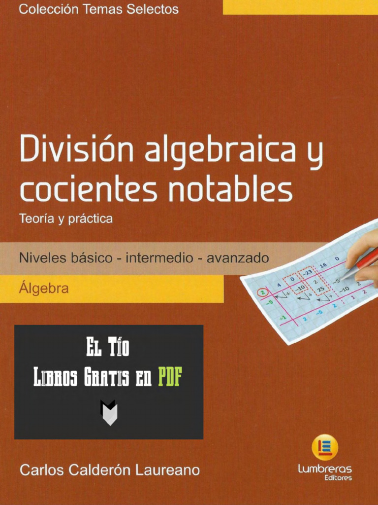 División Algebraica y Cocientes Notables (1) | PDF
