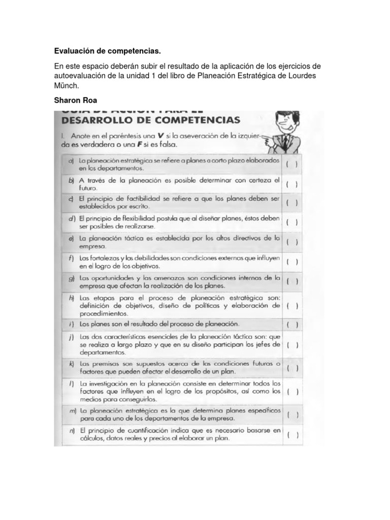 Evaluación de Competencia | PDF | Crecimiento personal y profesional