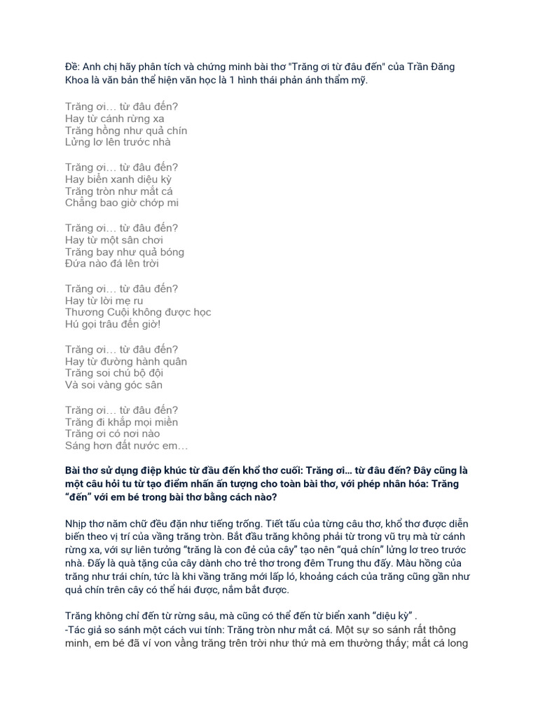 LLVH-Phân Tích Thơ | PDF